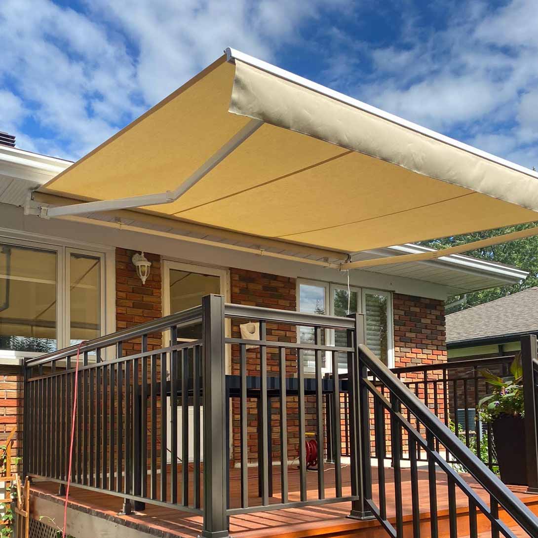 Obtenez le meilleur auvent rétractable pour patio et terrasse | Auvent ...